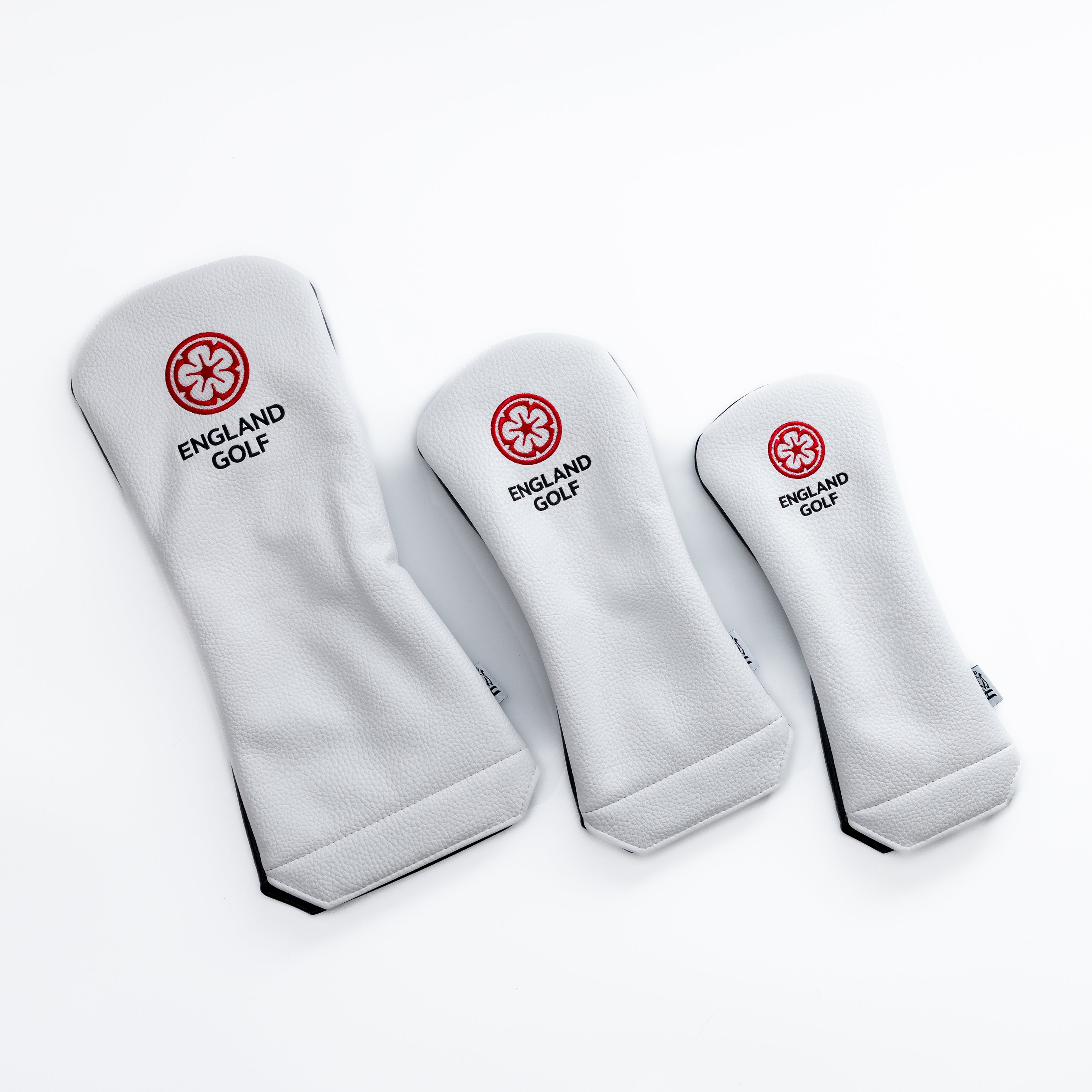 England Golf Premium Headcovers. White/Black